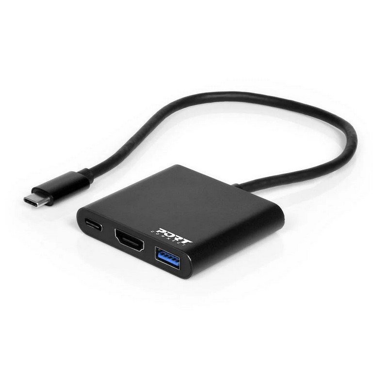 ADAPTADOR DOC.STAT MINI USB-C P/HDMI+USB3.0+USB-C PORT DESIGNS - Loja ...