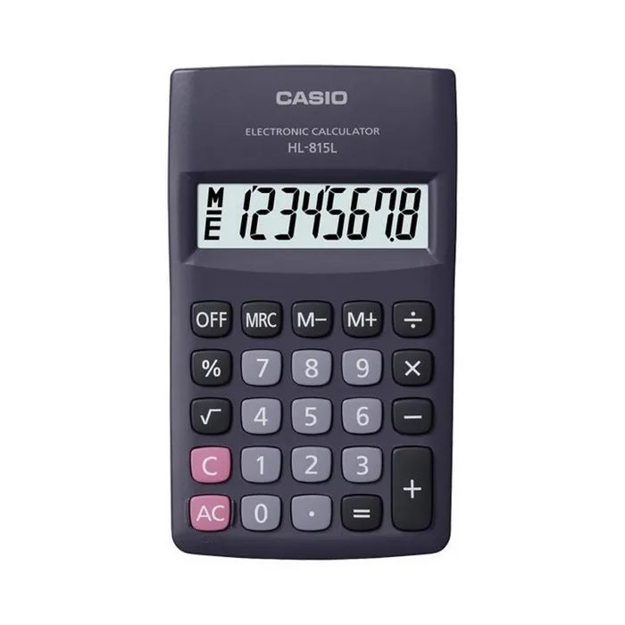 CALCULADORA DE BOLSO CASIO HL-815L-BK-W-DP - Loja Sistec