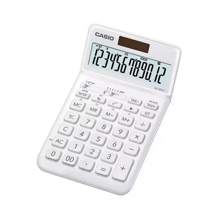 CALCULADORA CASIO JW-200SC-WE-W-DP - Loja Sistec