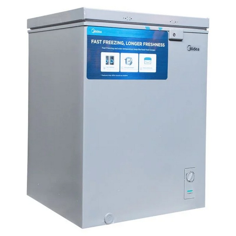 ARCA HORIZONTAL 143L CINZA MIDEA - Loja Sistec